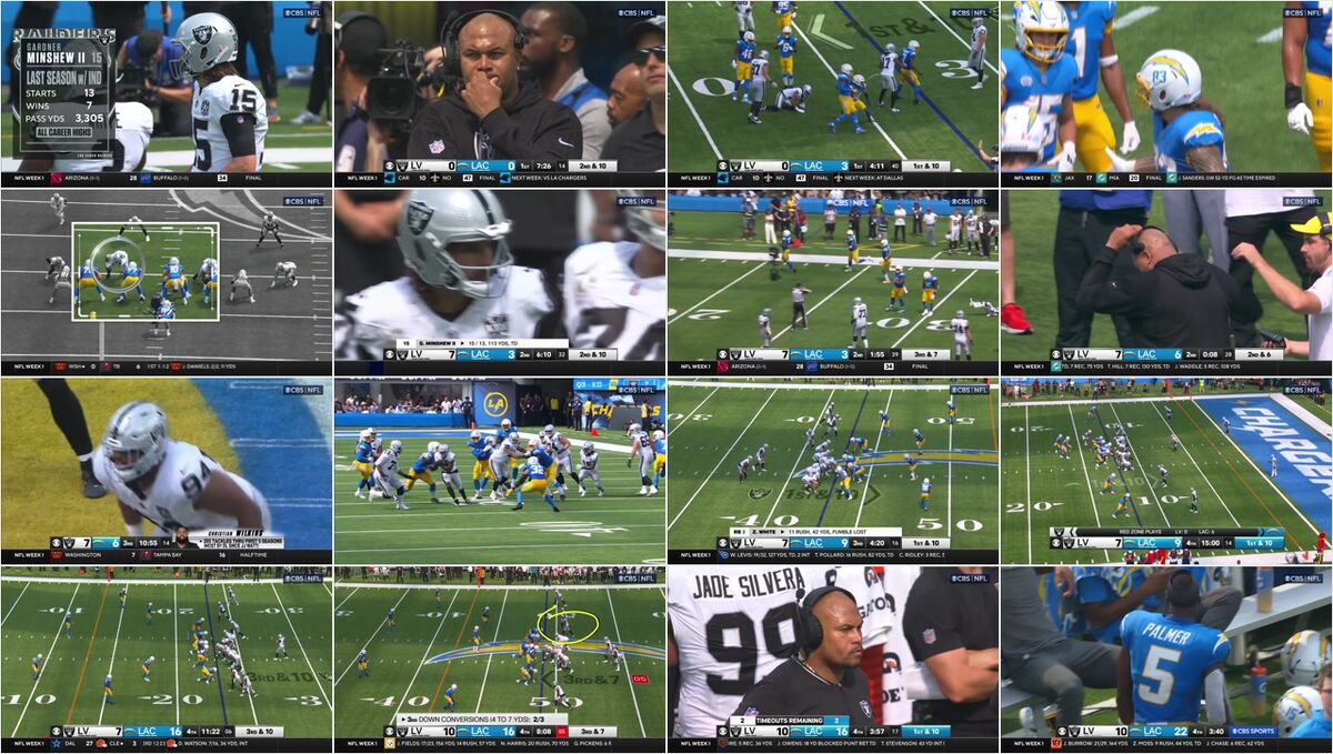 Las Vegas Raiders at Los Angeles Chargers 08 09 2024 low