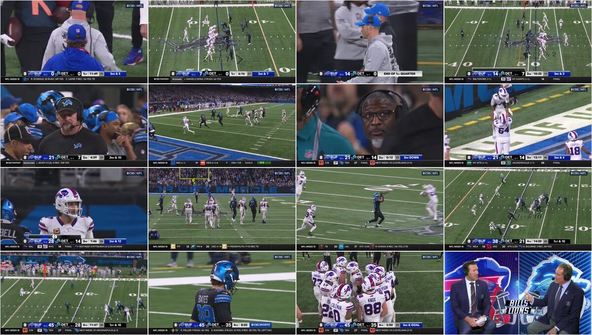 Buffalo Bills at Detroit Lions 15 12 2024 low
