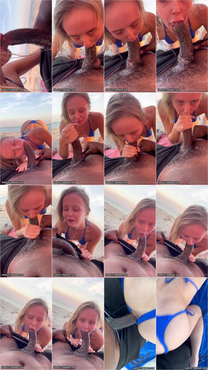 OnlyFans - Natalia Queen - Sucking And Fucking BBC On The Beach 