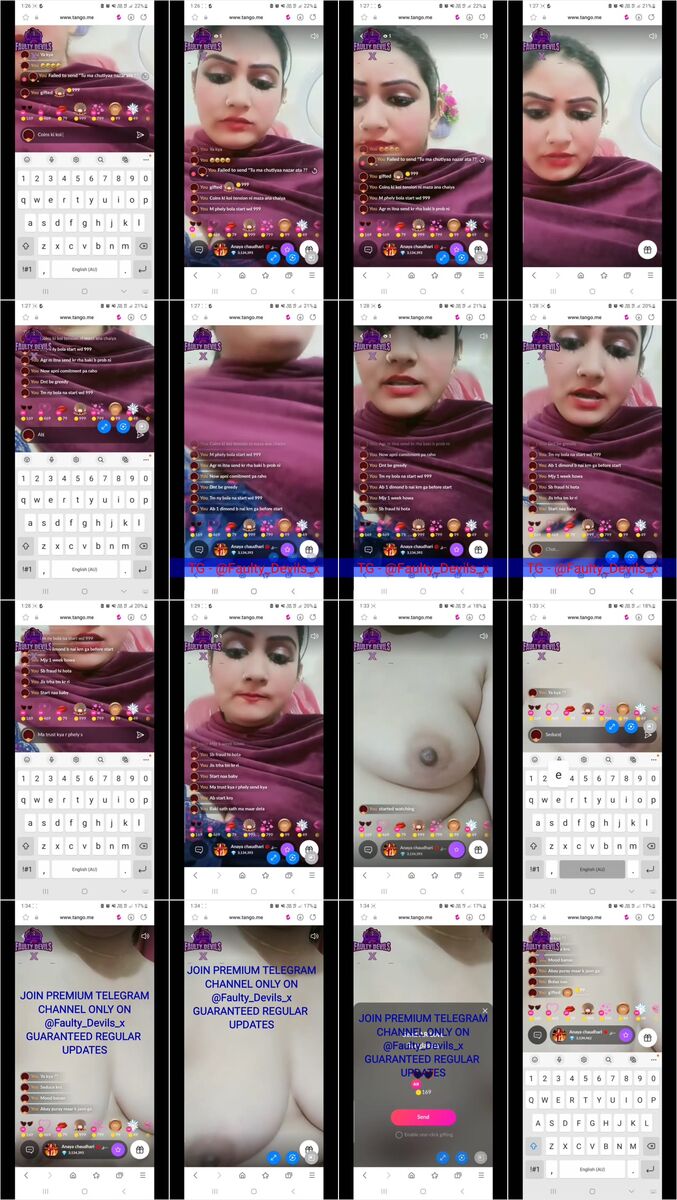 Tango app boob show of sexy Anaya Chaudhari - FSI Blog