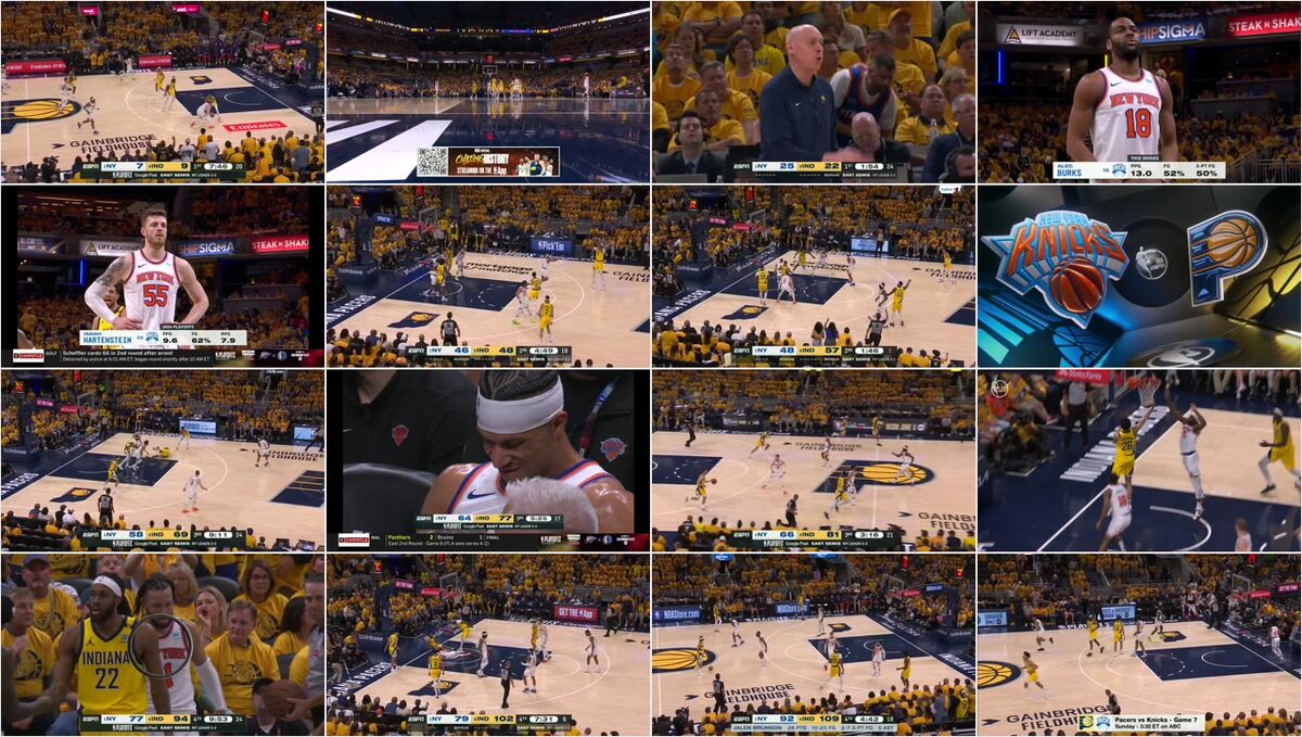 Knicks vs Pacers - East Semifinals - Game 6 - May 17, 2024