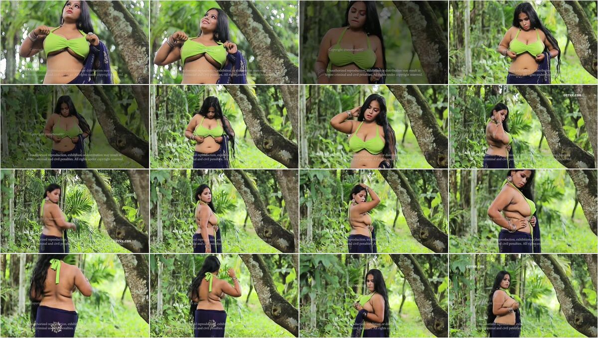 Sreetama Green Blouse Opening