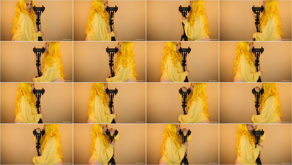 Kitty Klaw ASMR - Yellow - Licking and Mouth sounds