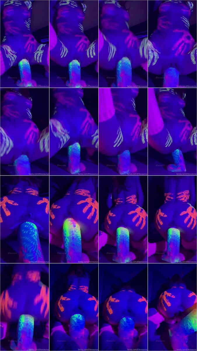  Fansly Ellexxaurus UV light and paints feels so tr