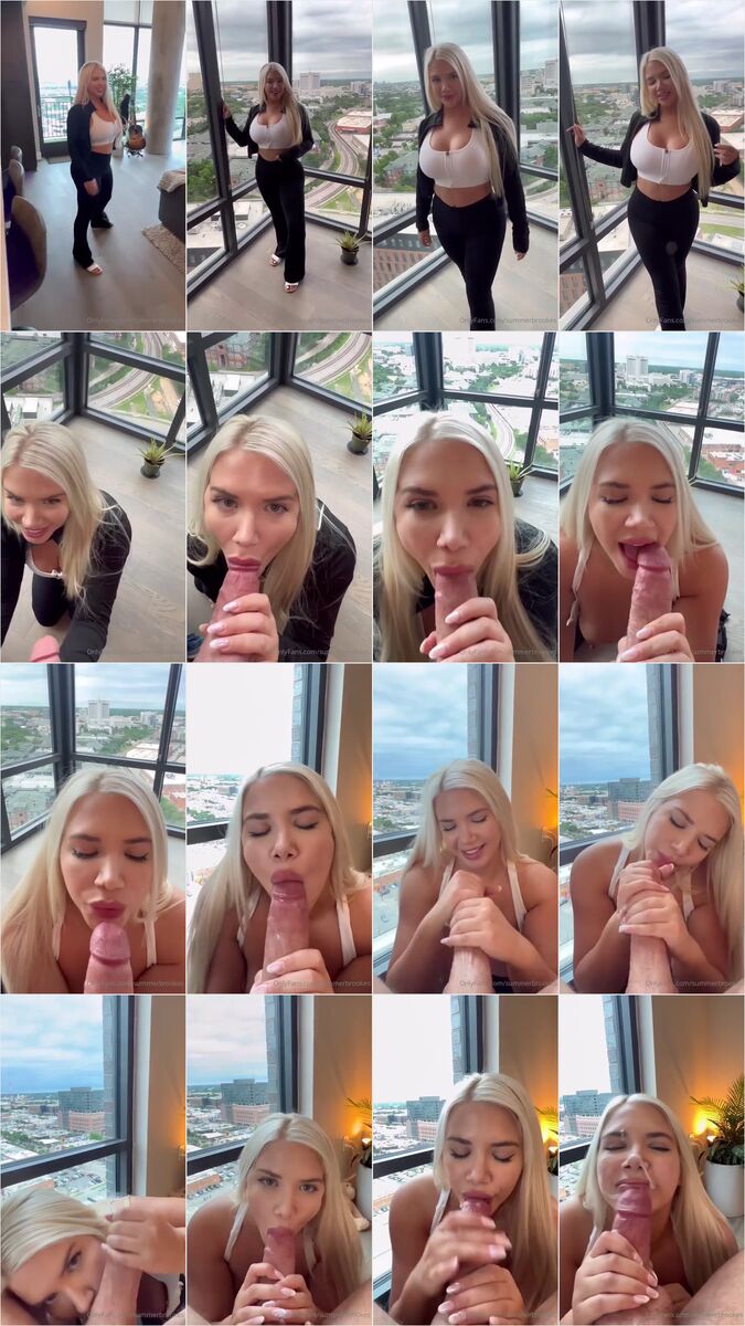 excluleak com OnlyFans Summer Brookes Postgirl Hotel Blowjob Vid