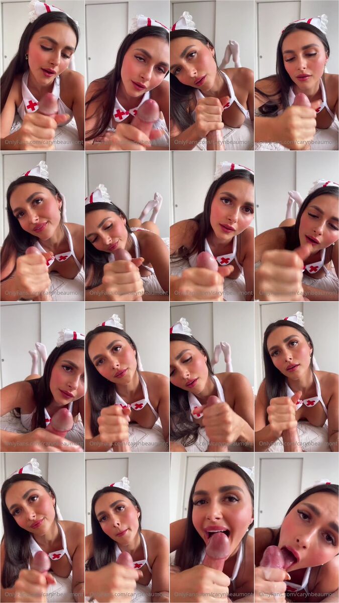 onlyfans Caryn Beaumont Handjob by the nurse french beauty handj