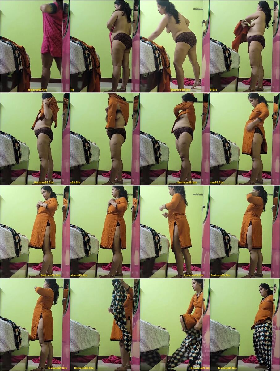 Beautiful Desi Bhabhi Changing Her Dress Captured By Neighbour