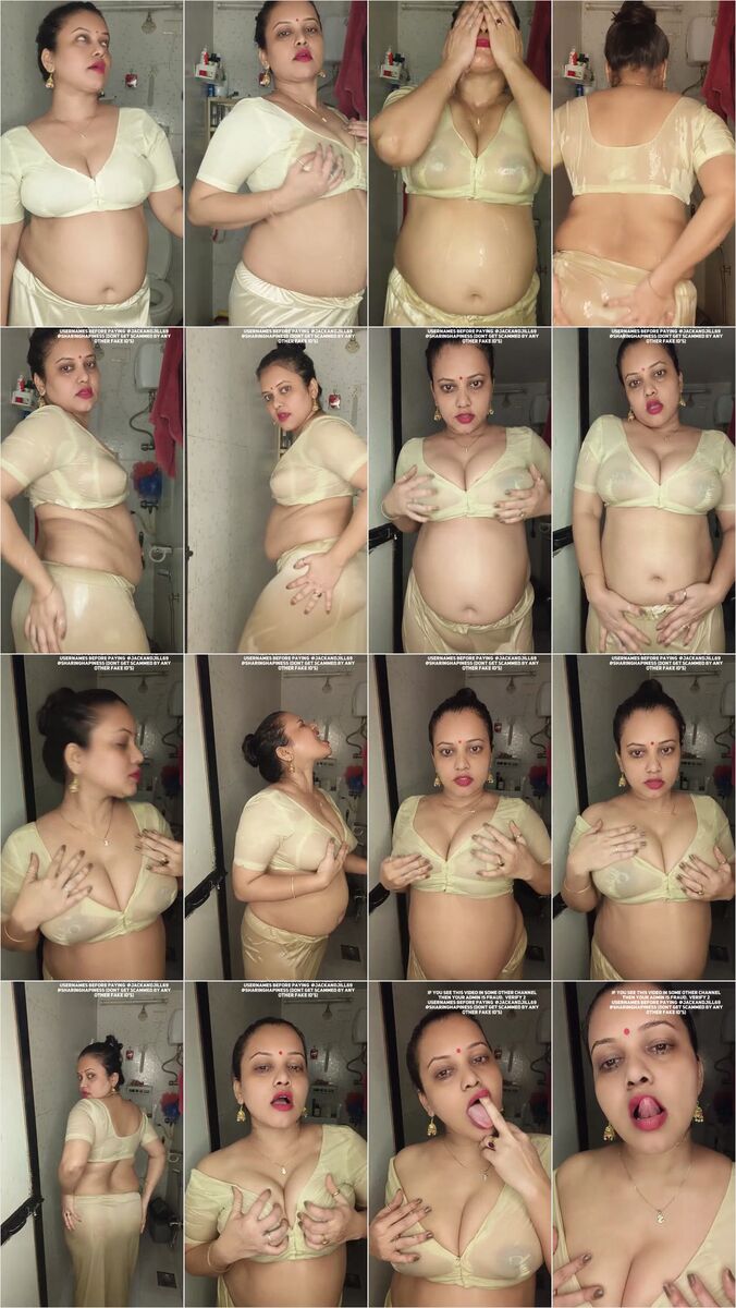 Priya Gamre See Through in Yellow Blouse Nipples and Ass lulu