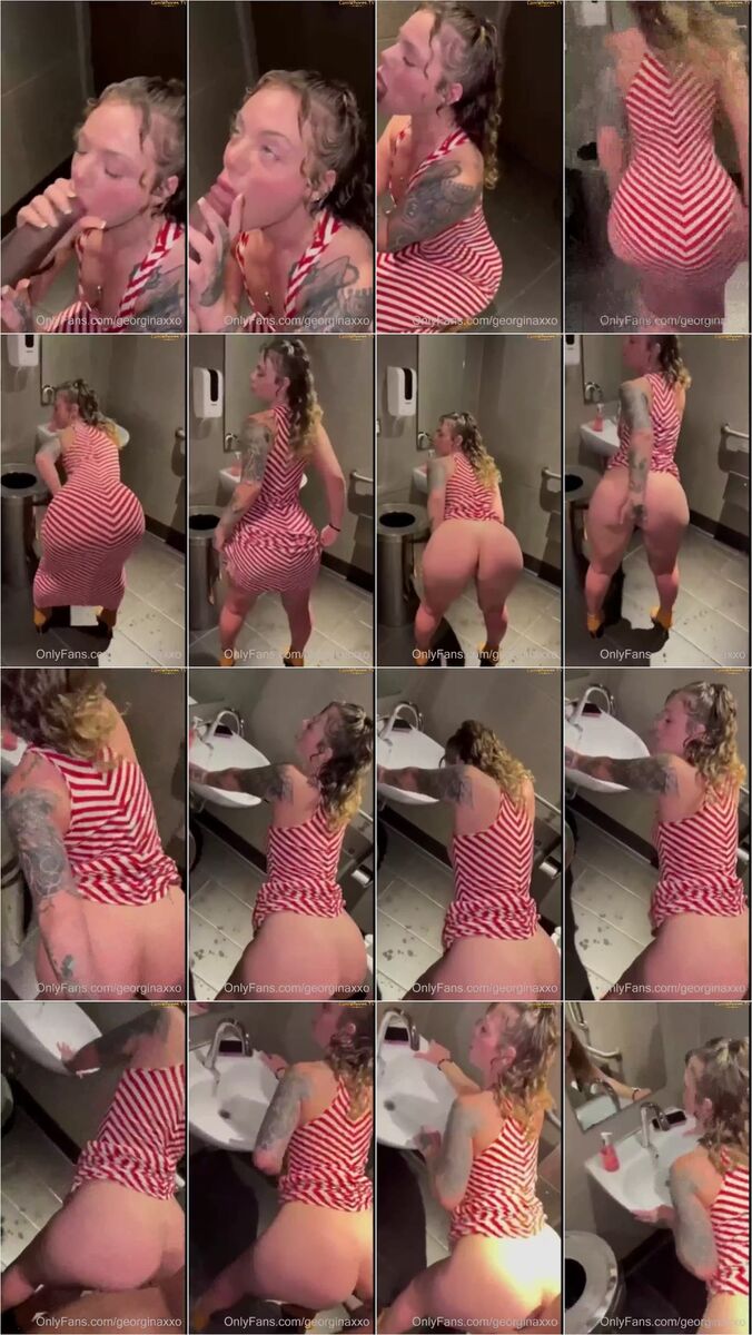 Georginaxxo sucking and fuck bbc in the bathroom