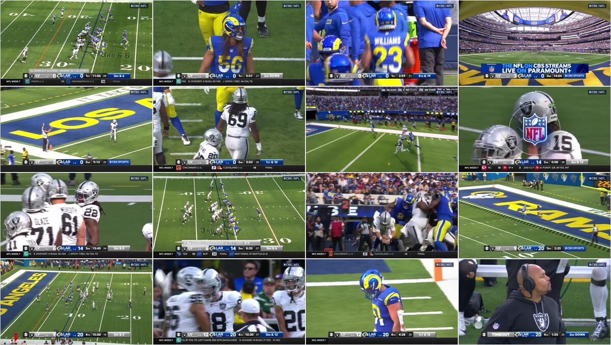 Las Vegas Raiders at Los Angeles Rams 20 10 2024 low
