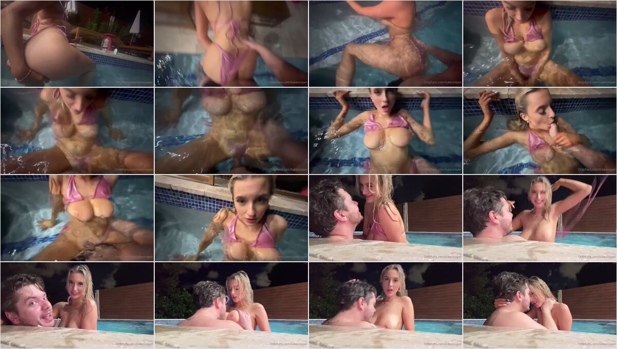 Watch OnlyFans Csblondebombshell Pool Sex With Luke Cooper Blowj