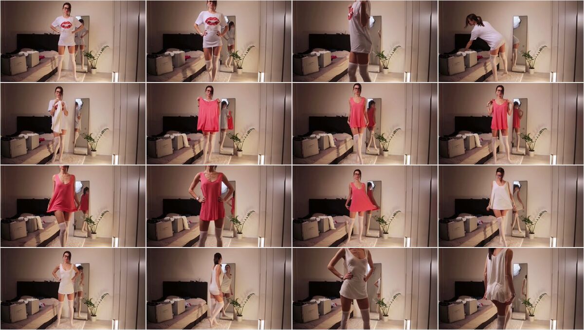 Eva Adventures Try on Haul transparent T-shirts with panties ｜