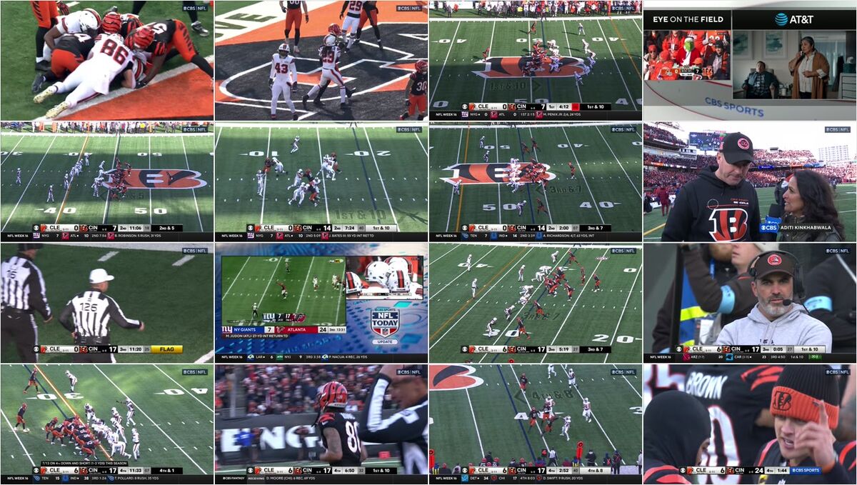 Cleveland Browns at Cincinnati Bengals 22 12 2024 low