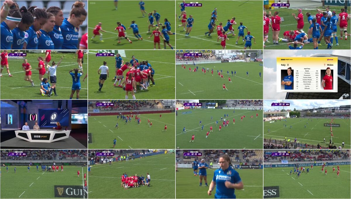 Women's Six Nations Rugby 2025 - Italy v Wales (27 Apr 2025) [54
