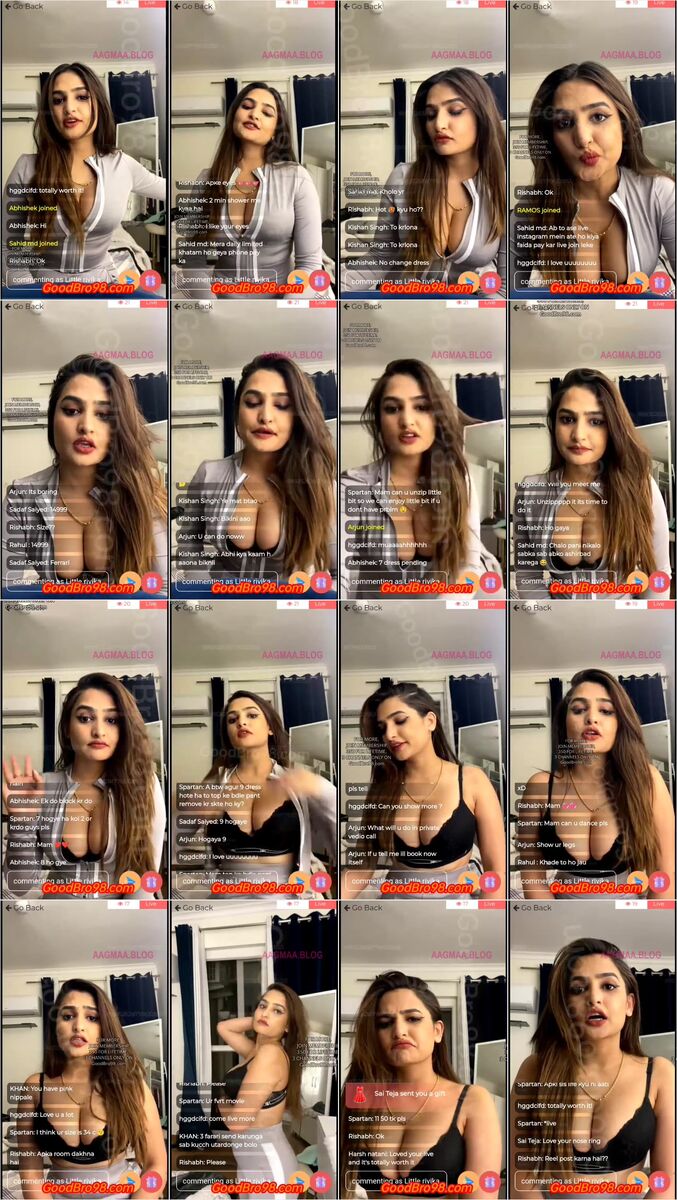 Sassy Poonam Bikni Top Live