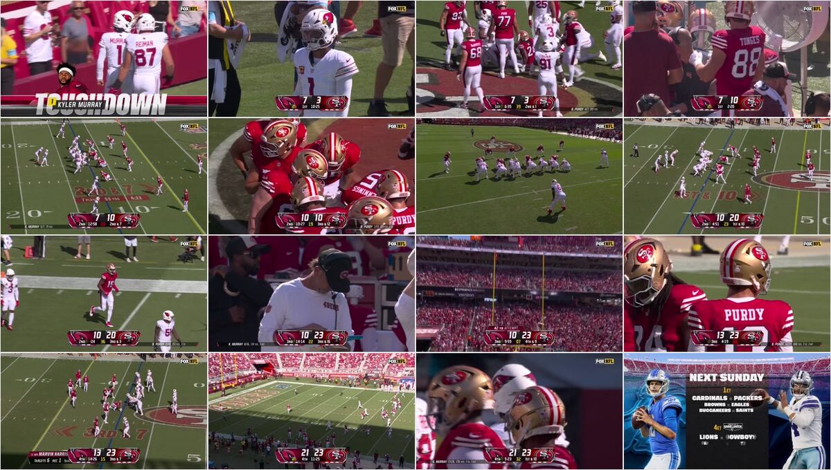 Arizona Cardinals at San Francisco 49ers 06 10 2024 low