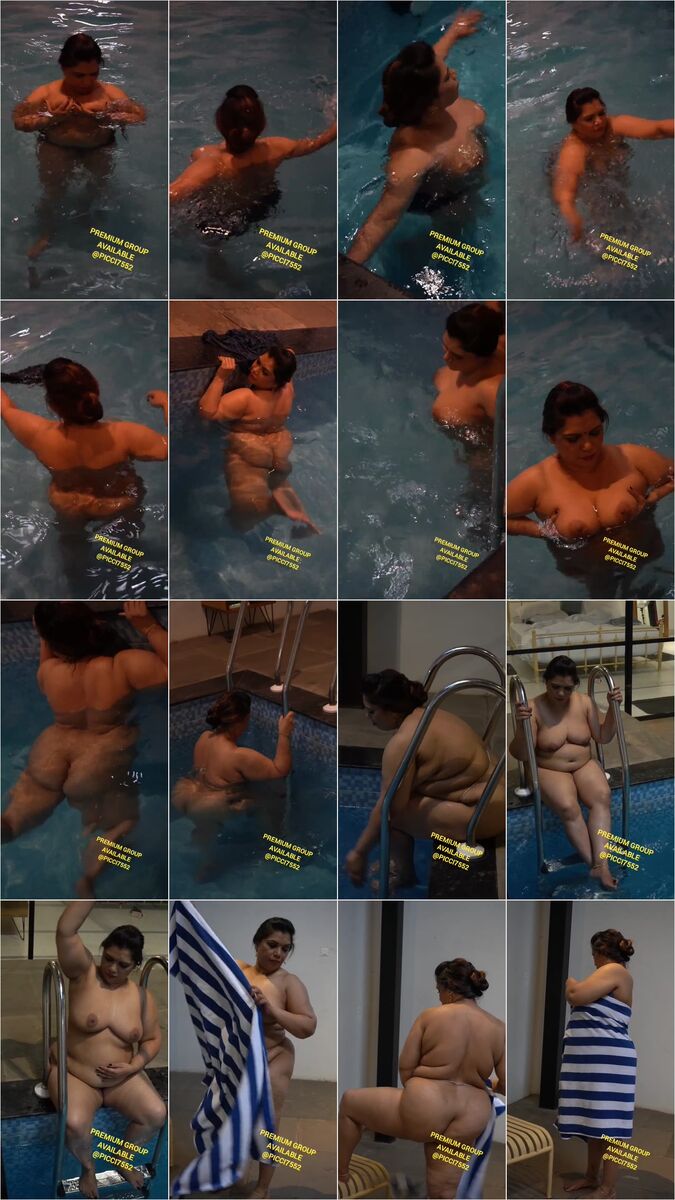 XWapseries Lat - BBW Mallu Geetha Lekshmi Skinny Dipping in Pool
