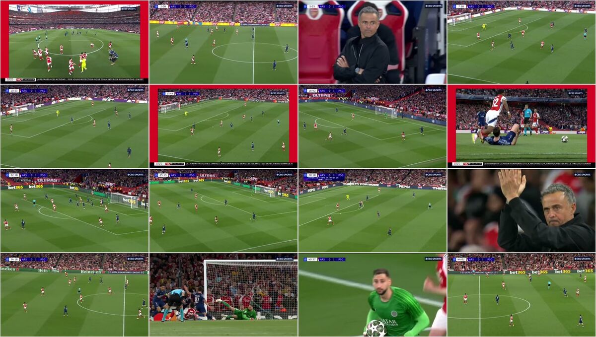Arsenal vs PSG - 1 Half