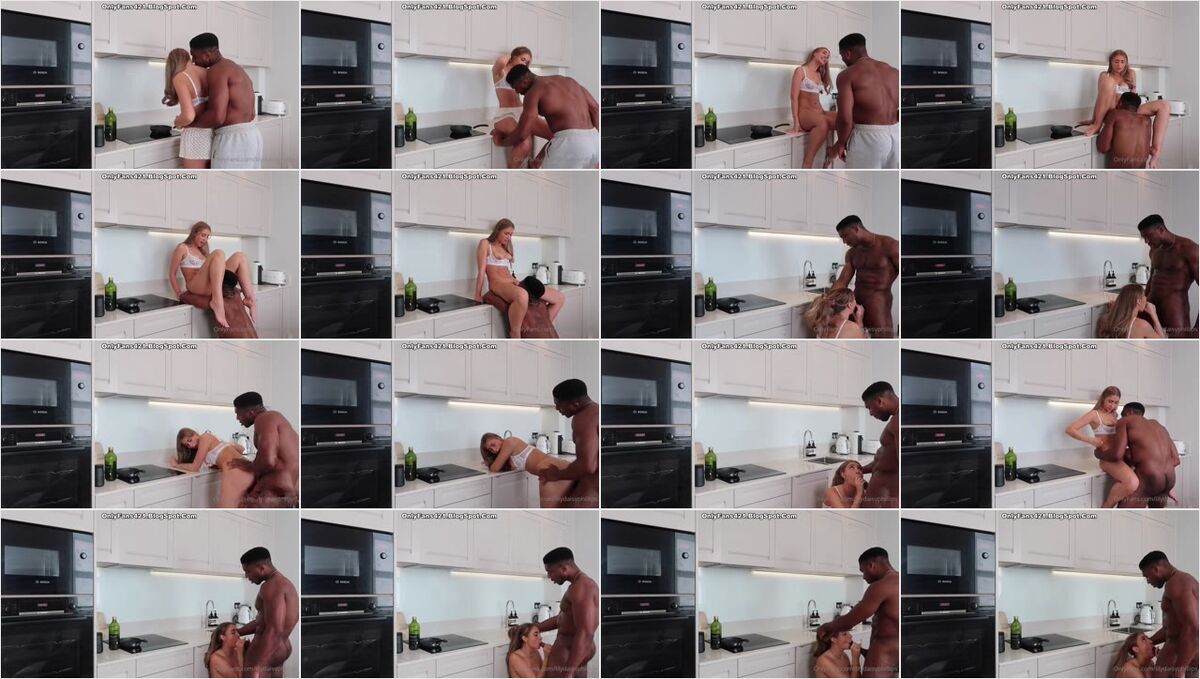 Lillian Phillips BBC Sextape In Kitchen Counter