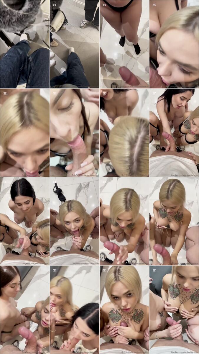 OnlyFans 20 25 Ambrabianchini Lovelypaolina 4some Blowjob XXX 72