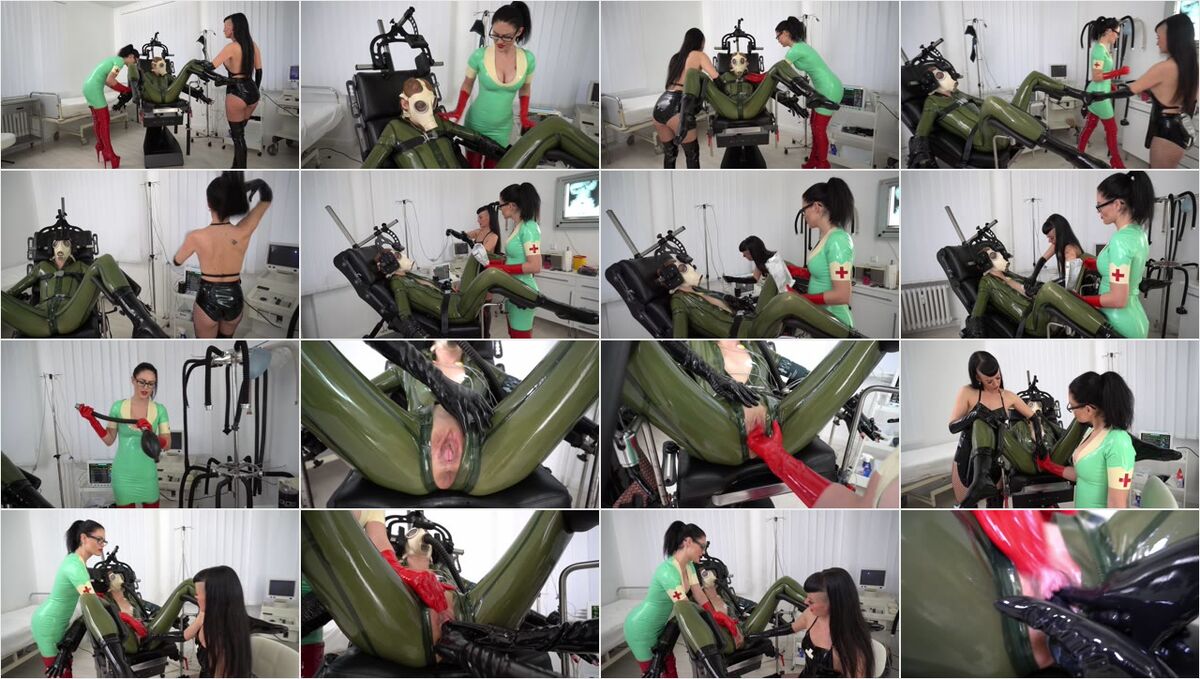 2 Latex Femdoms Give the Slut Medical Exam Streaming Video On De