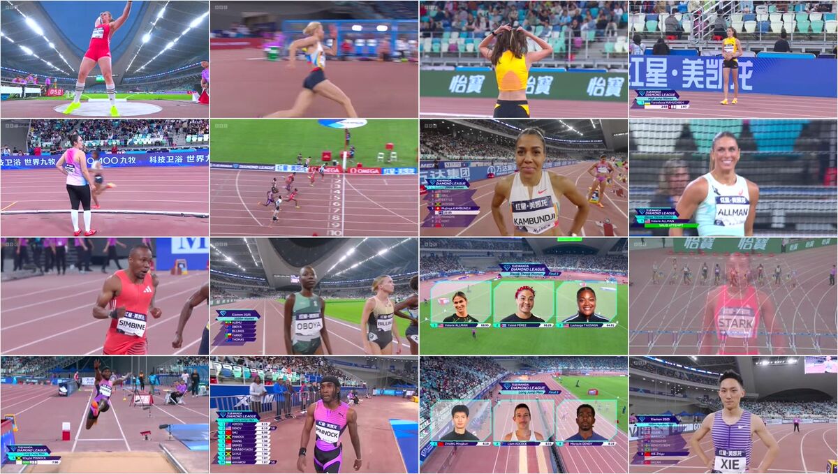 Athletics - Diamond League Xiamen (26 Apr 2025) [540p mp4]