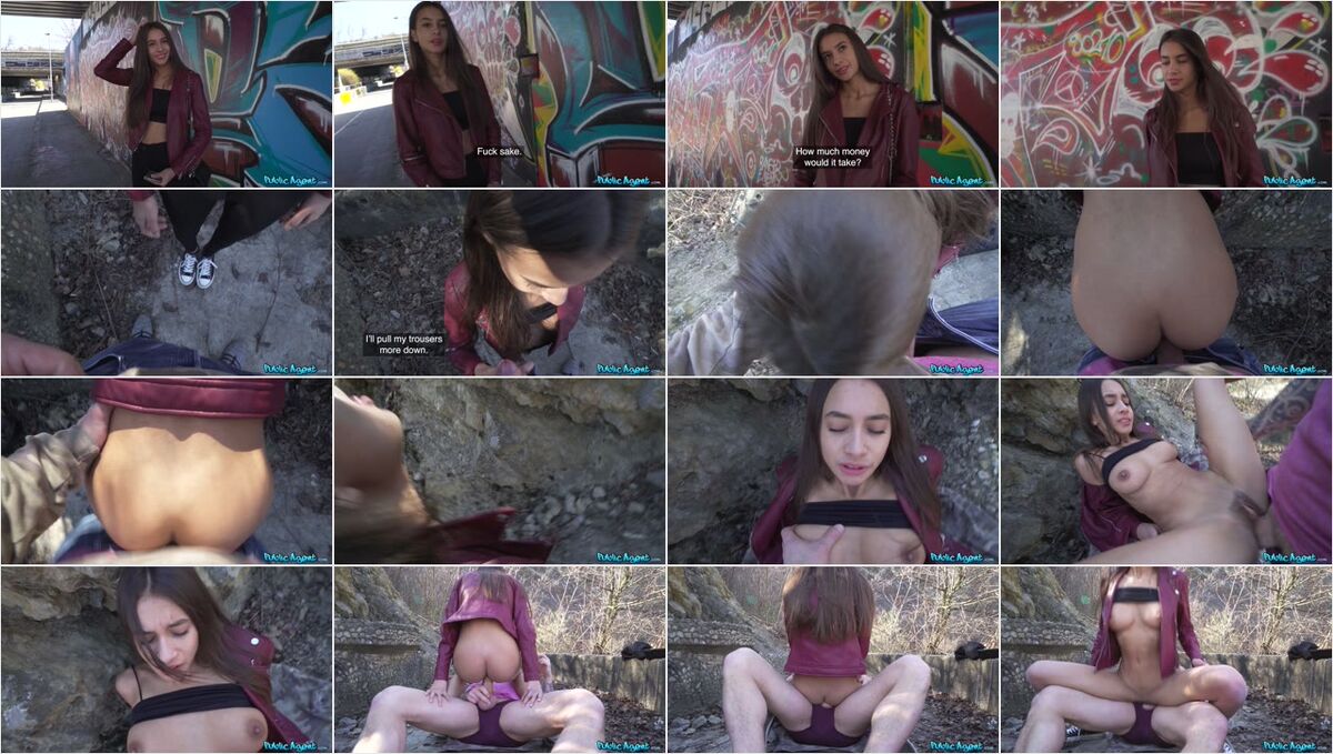 Public Agent - Vanessa Alessia Hot Brunette Bounces on Big Cock