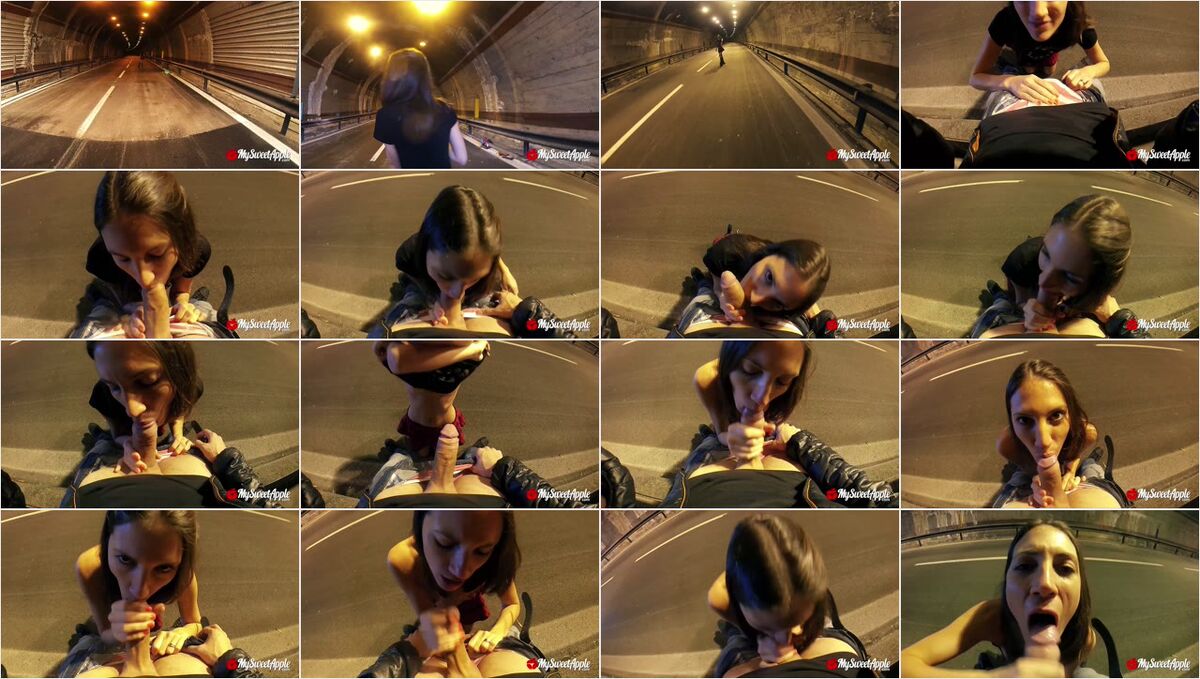mysweetapple 24 01 16 rollerskating and sucking on the highway