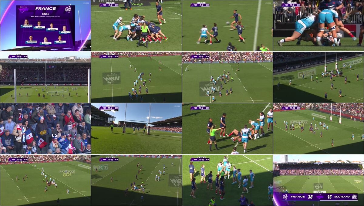 Women's Six Nations Rugby 2025 - France v Scotland (29 Mar 2025)