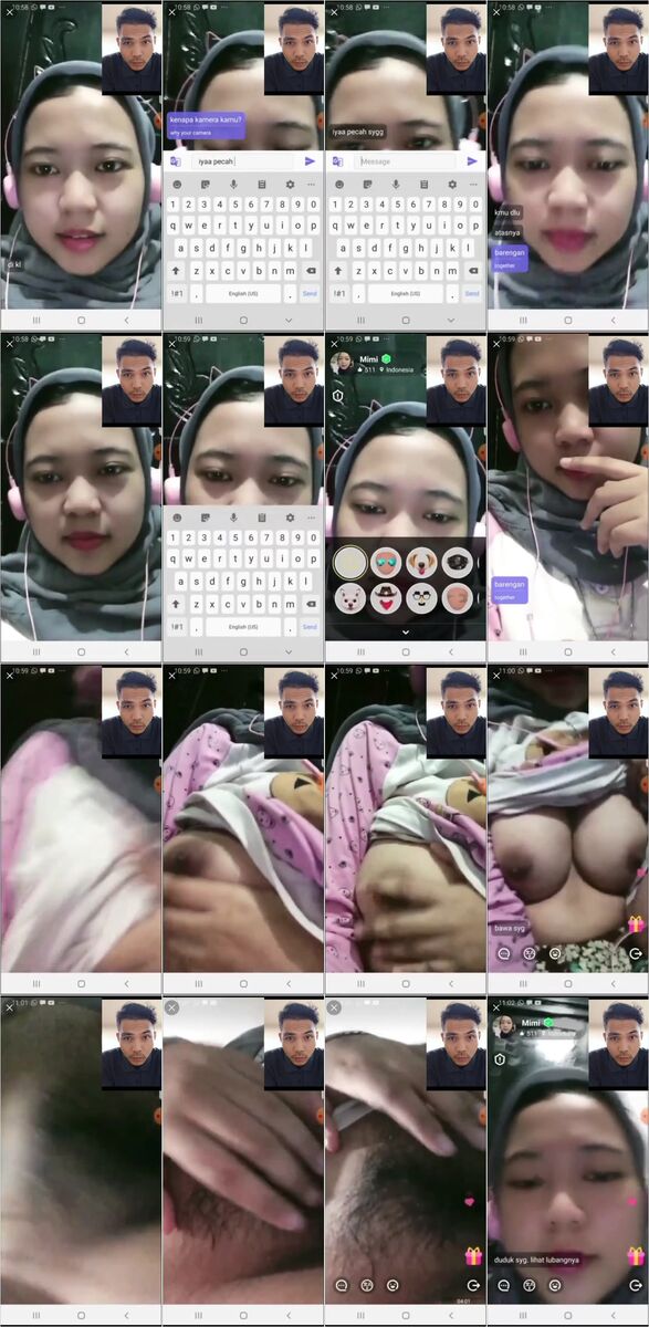 VIRAL VCS LIVU HIJABER MIMI -