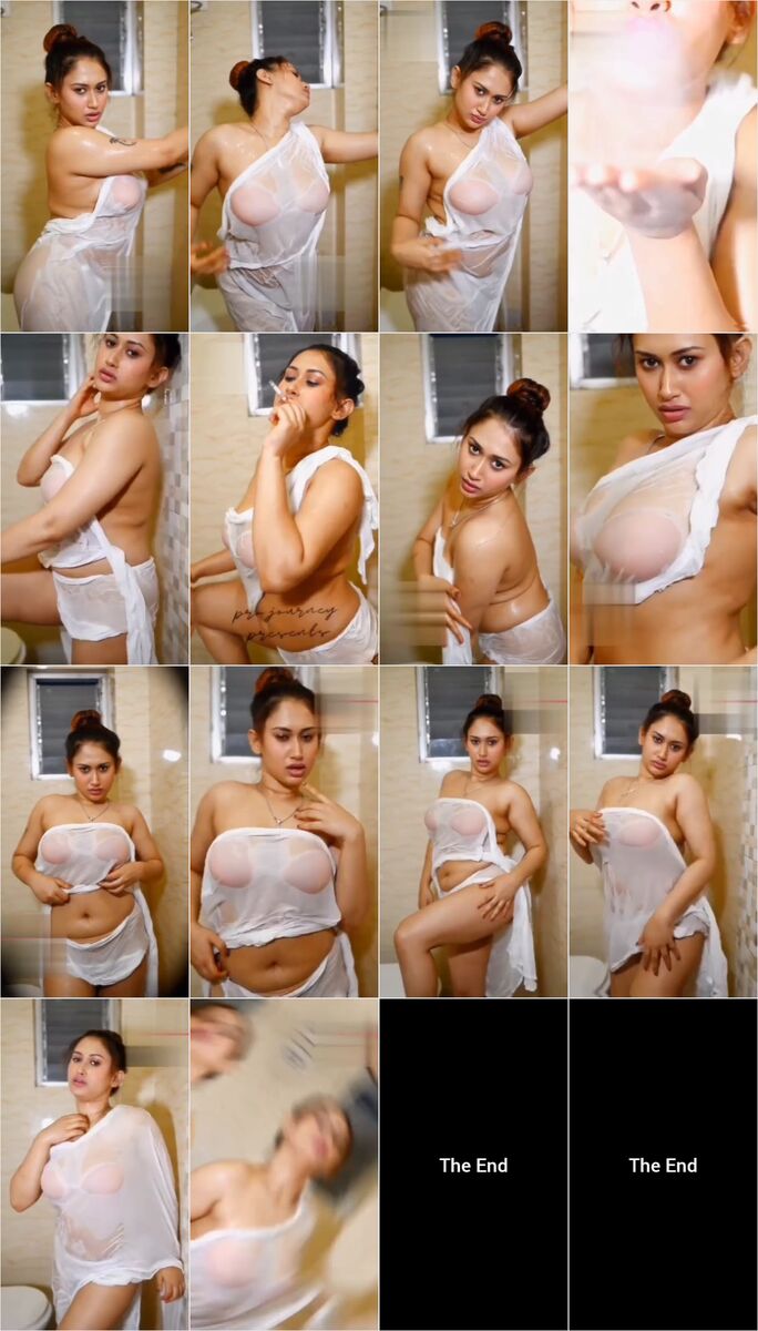 Bernita Teasing Hot Bod in Transparent Wet Saree ~ App Content