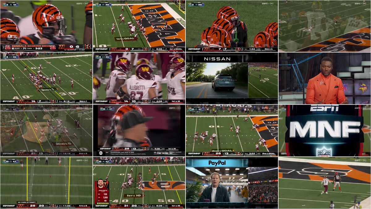 Washington Commanders at Cincinnati Bengals 23 09 2024 low