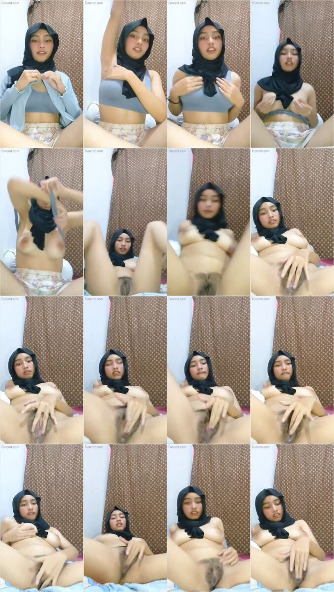 hijab kemeja biru muda