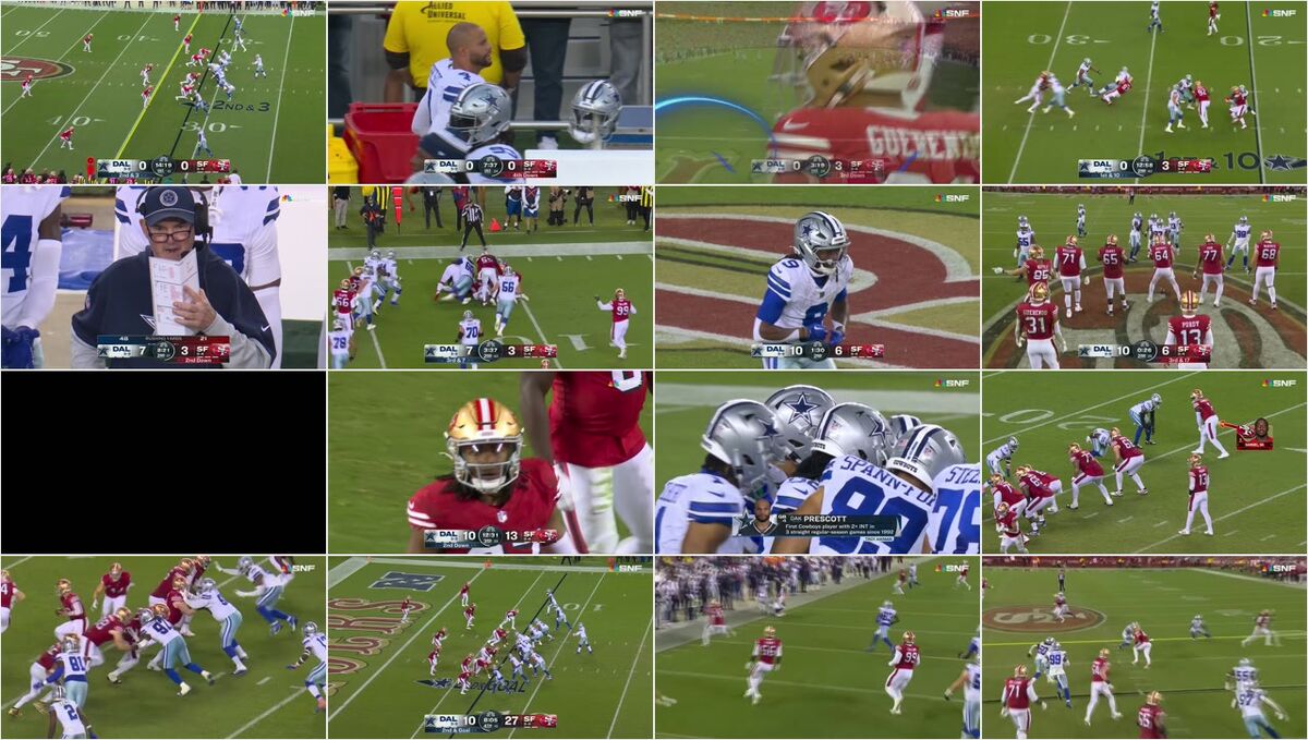 Dallas Cowboys at San Francisco 49ers 27 10 2024 low
