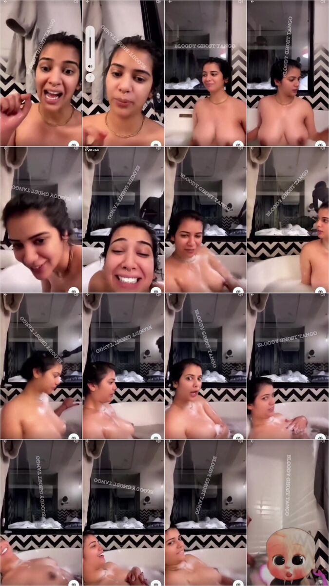 Desi insanely beautiful Kritika Kapoor bathtub live show full Un