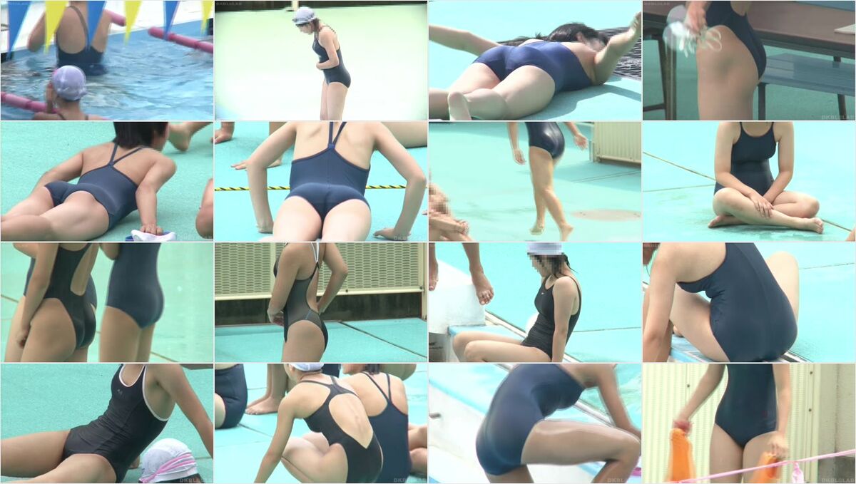 ポチ少女達のスク水・競泳水着の姿1-2