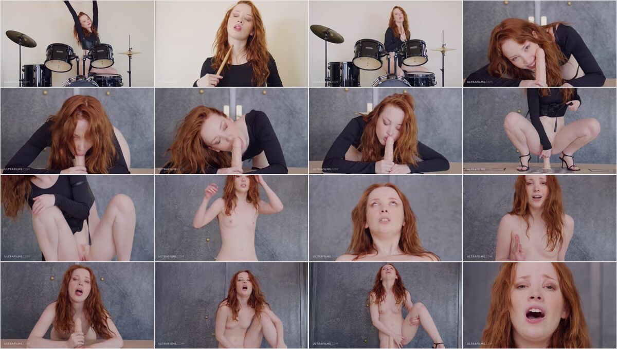 Ultra Films - Lottie Magne - Hairy Redhead Plays with Dildo 24 0