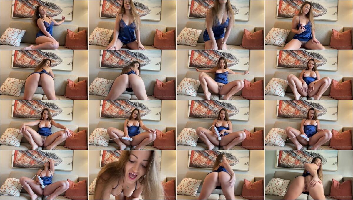 OnlyFans Dani Daniels - Teases In Blue Nighty With Vibrator