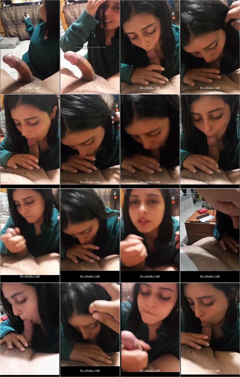 Cute Face sexy indian women sucking boss dick for promotion desi