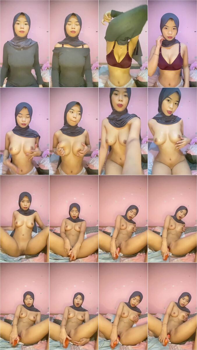 Acel Celva Hijab Hitam Colmek Botol Makarizo