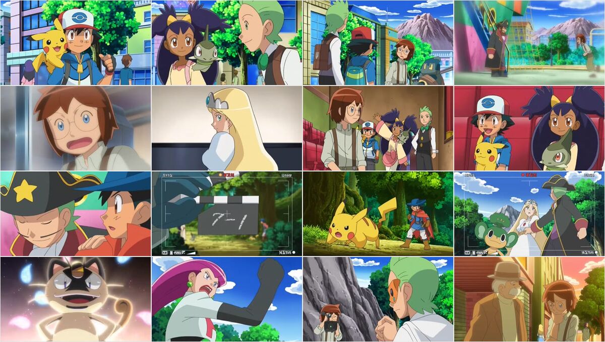 ポケットモンスター - S14E38 - ¡Momento película! ¡Zo