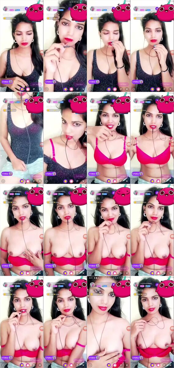 Cute Priya Showing Boobs on Chamet Live