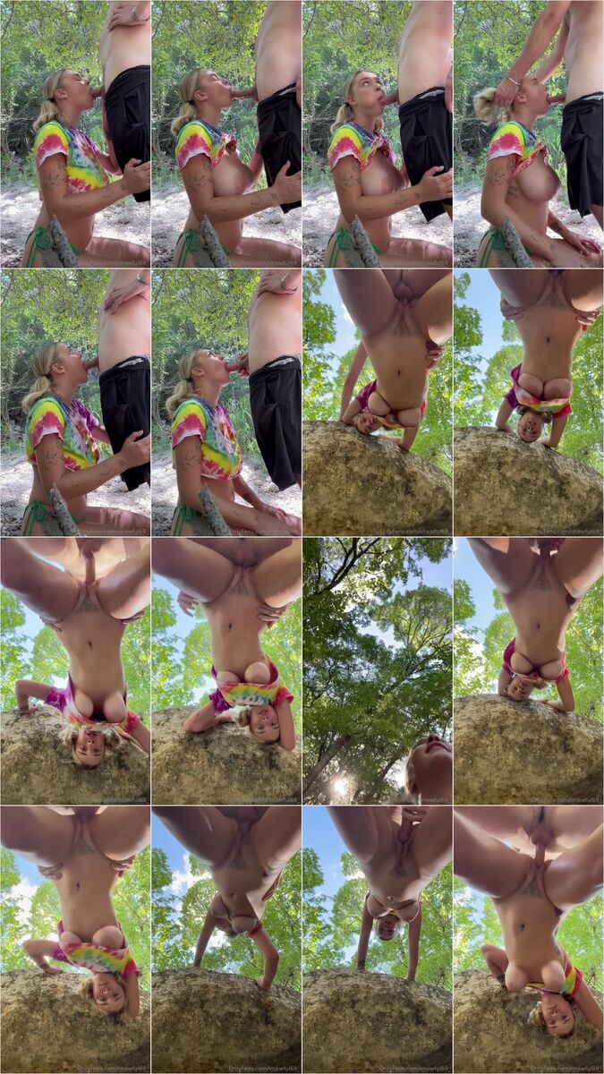FanSly Gabbie Carter Creampie Sextape In The Woods onlyfans amat