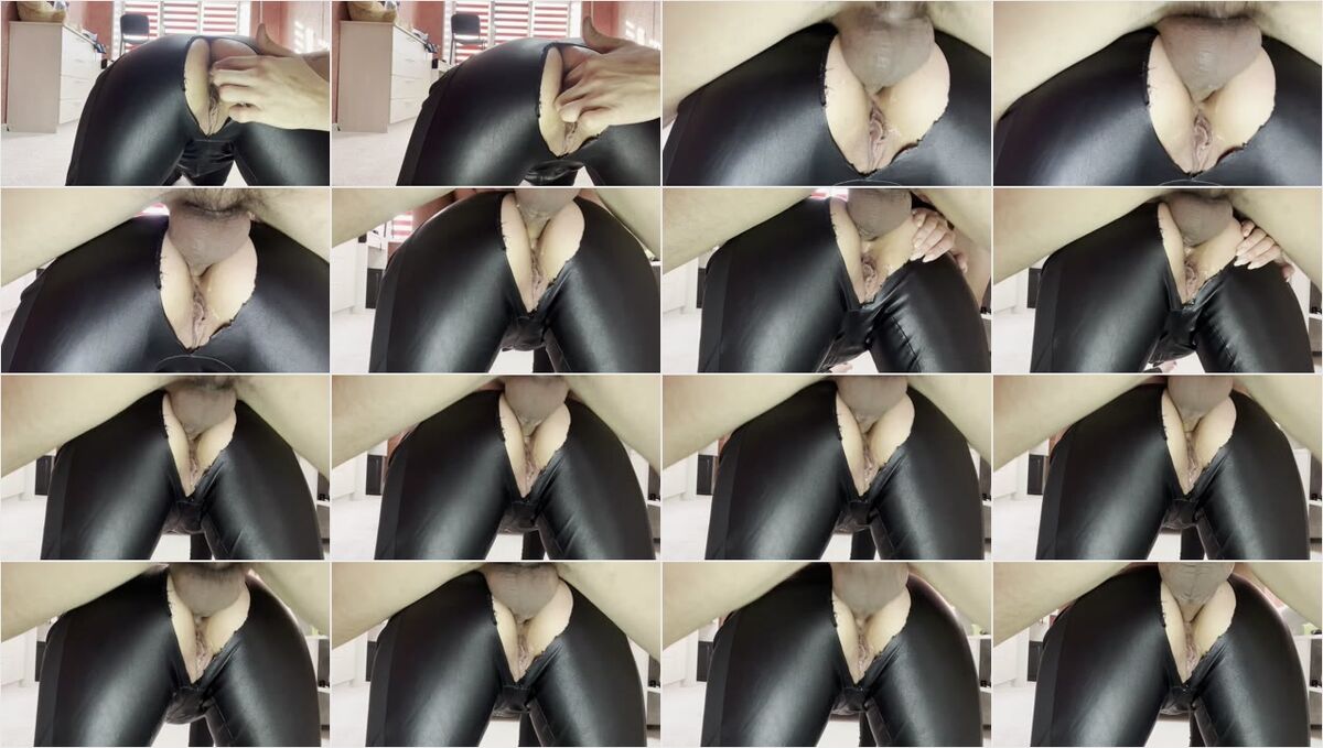 Anal Sex in Leather Pants with a Hole between the Legs AsslsNut 