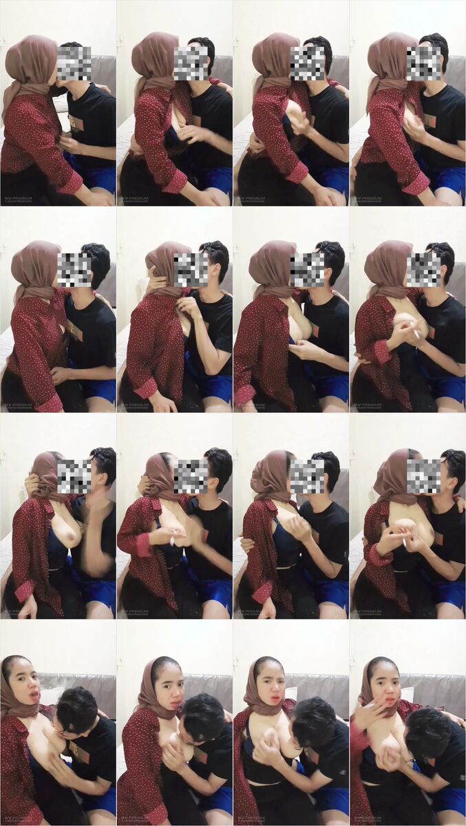 Remas remas tetek bulet abg jilbab sambil merokok