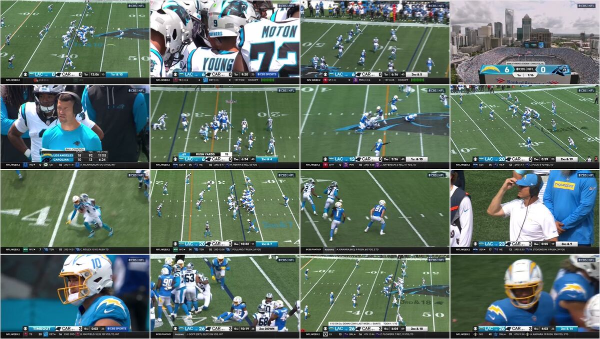 Los Angeles Chargers at Carolina Panthers 15 09 2024 low
