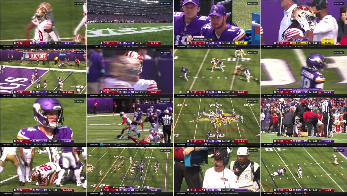 San Francisco 49ers at Minnesota Vikings 15 09 2024 low