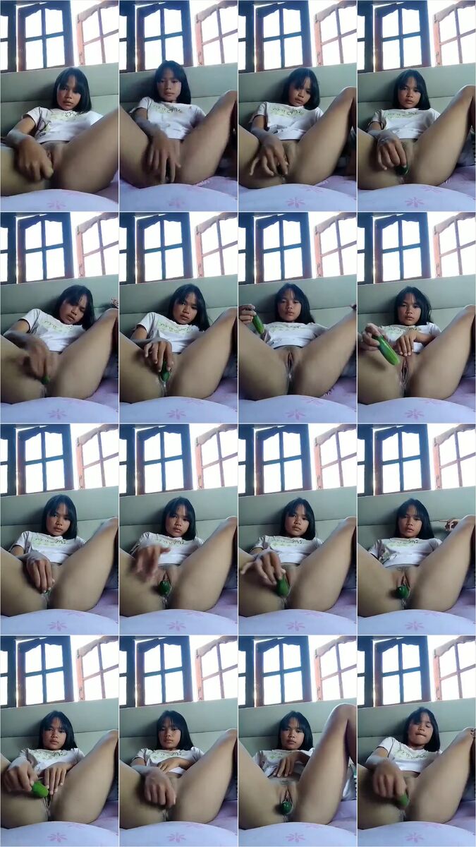 Bocil Smp Omek Pake Timun Sampe Muncrat