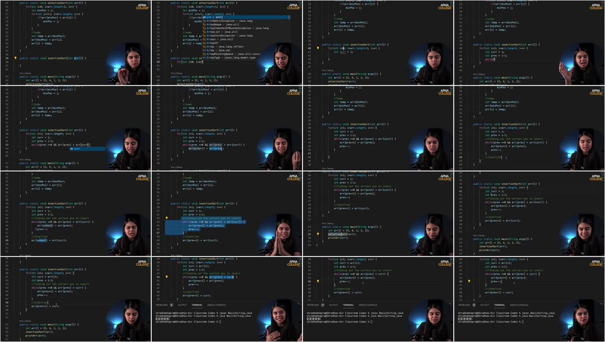 07  Insertion Sort Code