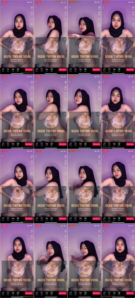 Koleksi V2 Rachma Jilbab Tiktok Viral FYP Joget Telanjang 3